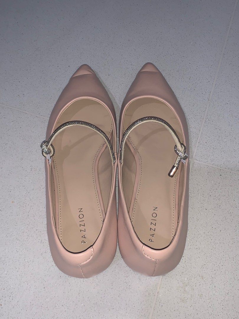 Pink Pazzion Flat Shoes, Women's Fashion, Footwear, Flats on Carousell