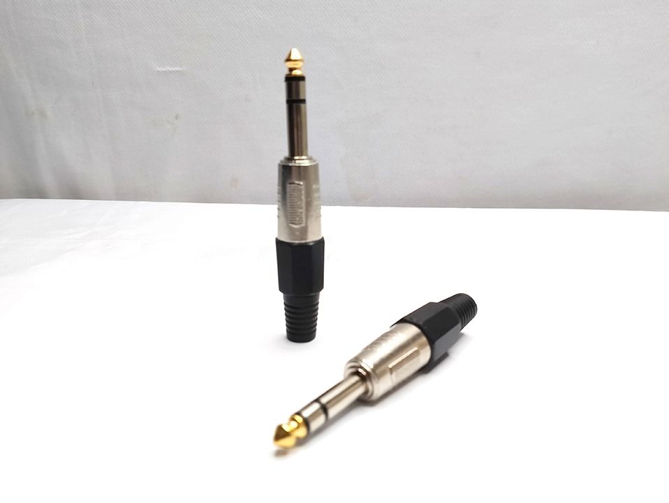 PL55 6.35mm (1/4) MALE STEREO TRS, SOLDER TYPE PLUG LIGHT STRAIGHT ...