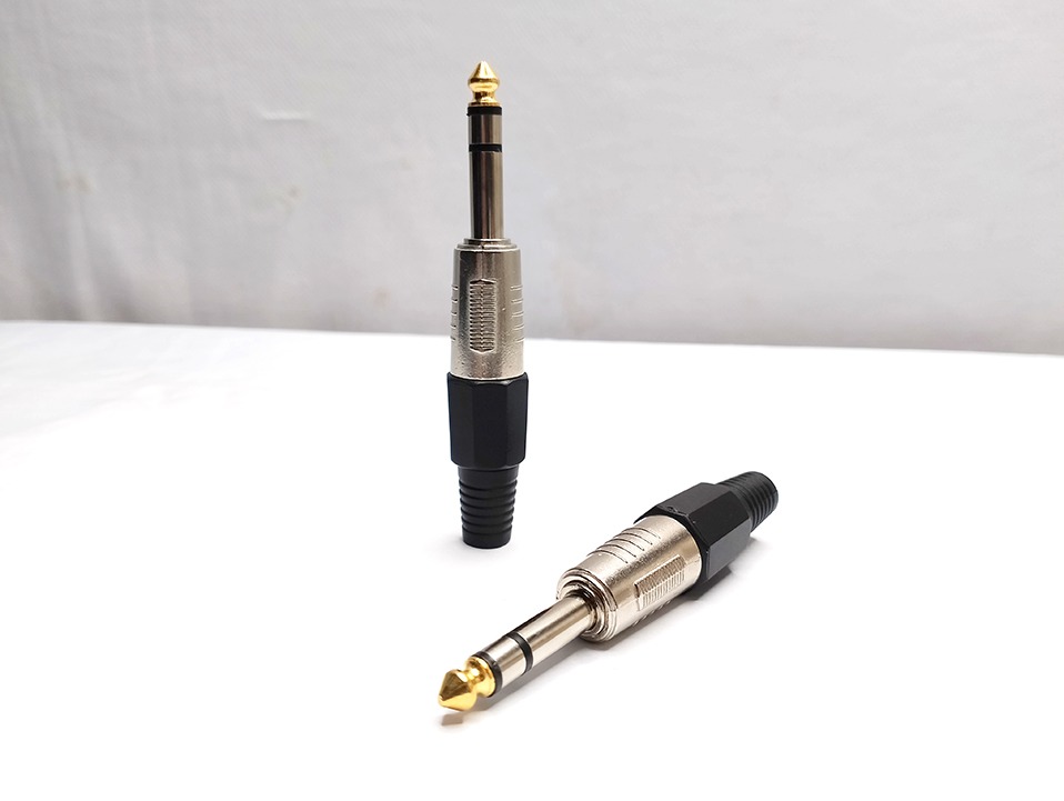 PL55 6.35mm (1/4) MALE STEREO TRS, SOLDER TYPE PLUG LIGHT STRAIGHT ...