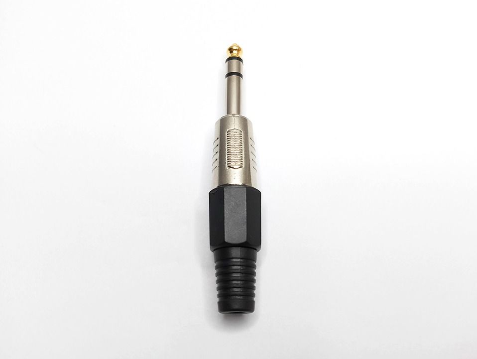 PL55 6.35mm (1/4) MALE STEREO TRS, SOLDER TYPE PLUG LIGHT STRAIGHT ...