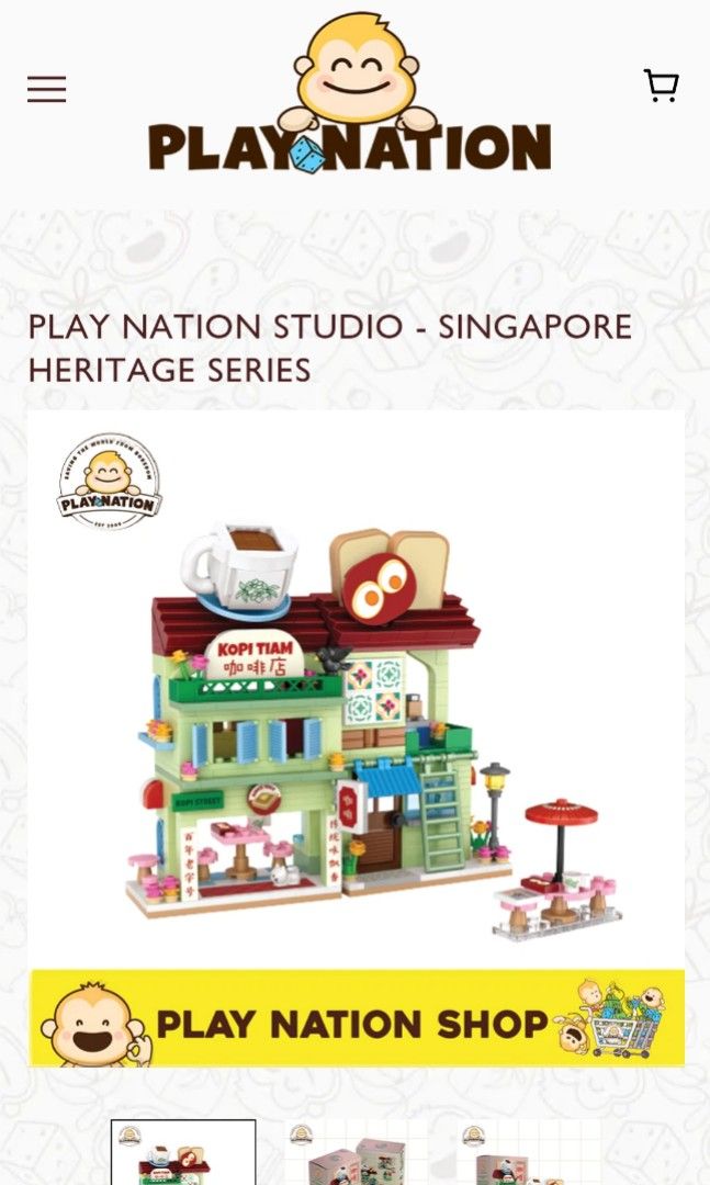 Play nation Sg heritage series: Kopitiam mini blocks, Hobbies & Toys, Toys & Games on Carousell