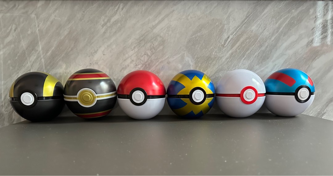 Pokeball Display & Storage - 6 Ball Set, Hobbies & Toys, Toys & Games ...