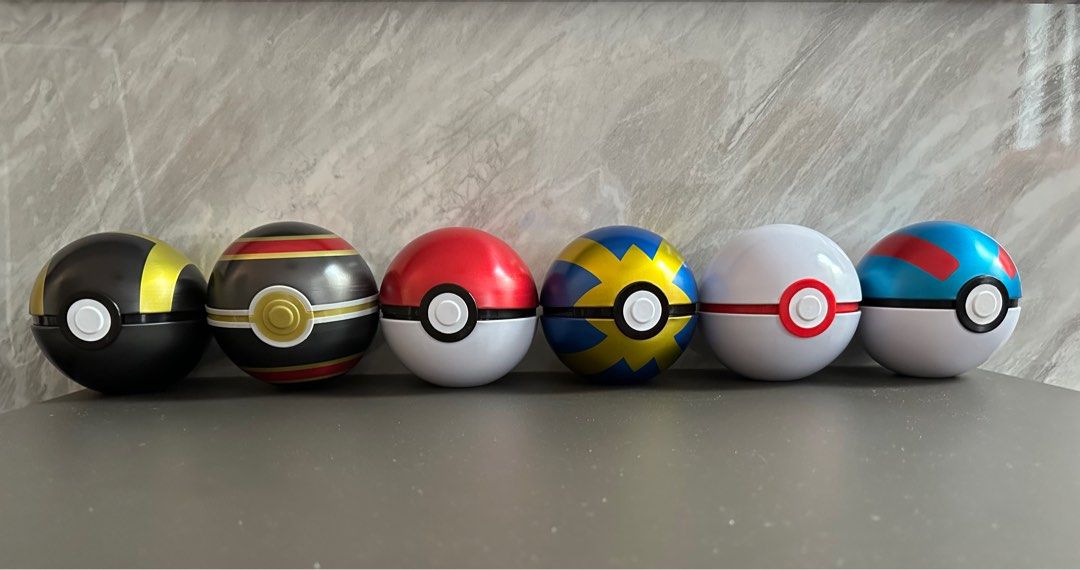 Pokeball Display & Storage - 6 Ball Set, Hobbies & Toys, Toys & Games ...