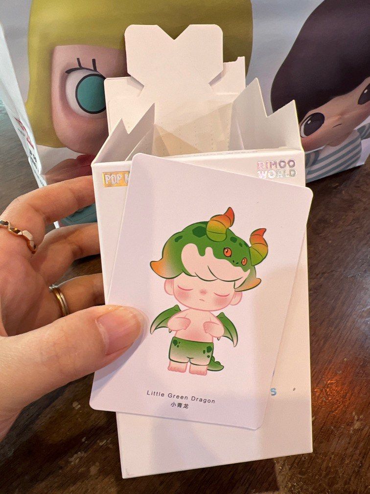 Popmart Dimoo retro little green dragon, Hobbies & Toys, Toys & Games ...