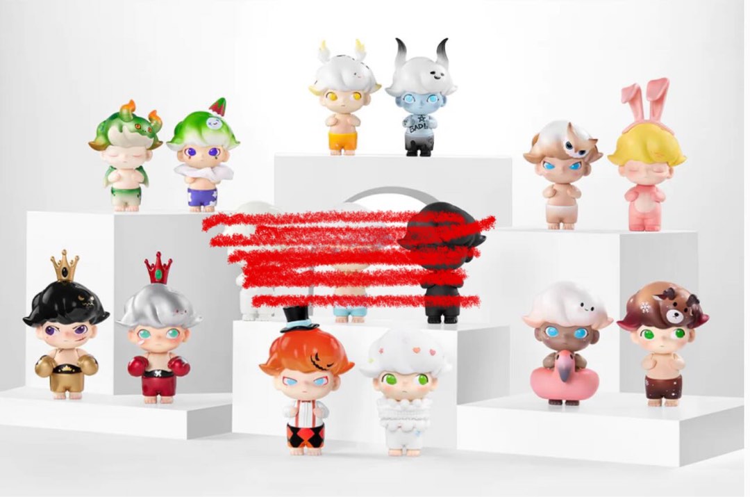 Popmart Dimoo Retro Series all set without secrets, Hobbies & Toys ...