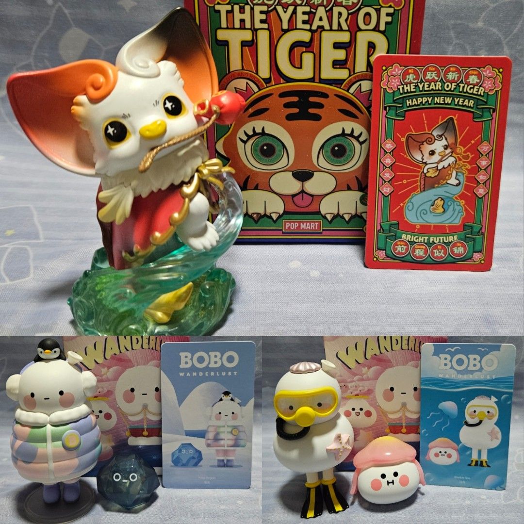 POPMART The Year of Tiger / Bobo & Coco Wanderlust, Hobbies & Toys ...