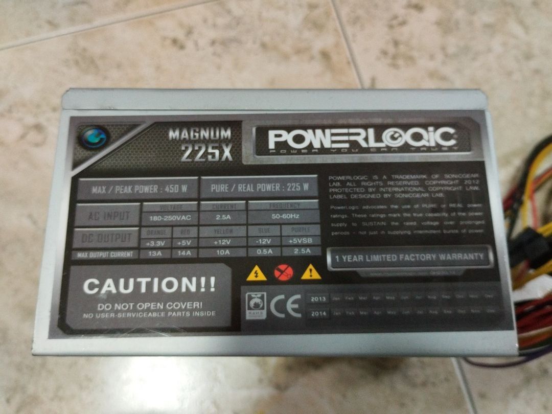 Powerlogic Magnum 225X Power Supply Unit, Computers & Tech, Parts ...