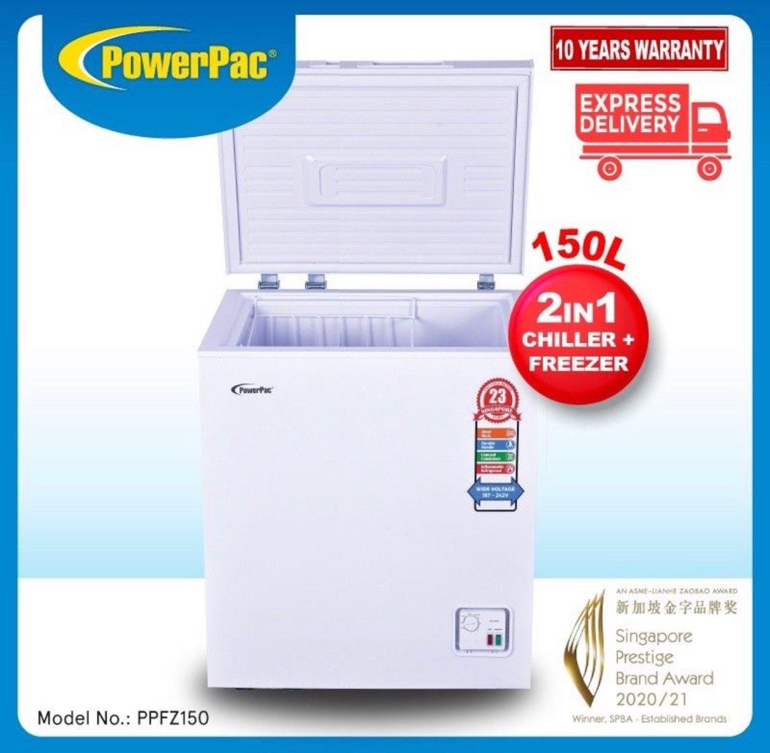 Powerpac chest freezer, TV & Home Appliances, Kitchen Appliances ...