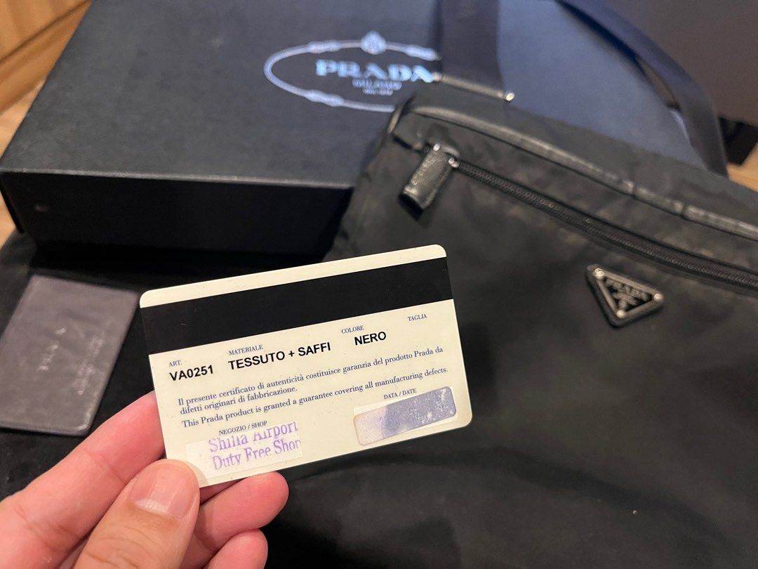 PRADA (complete w/ box and authenticity certificate card) on Carousell