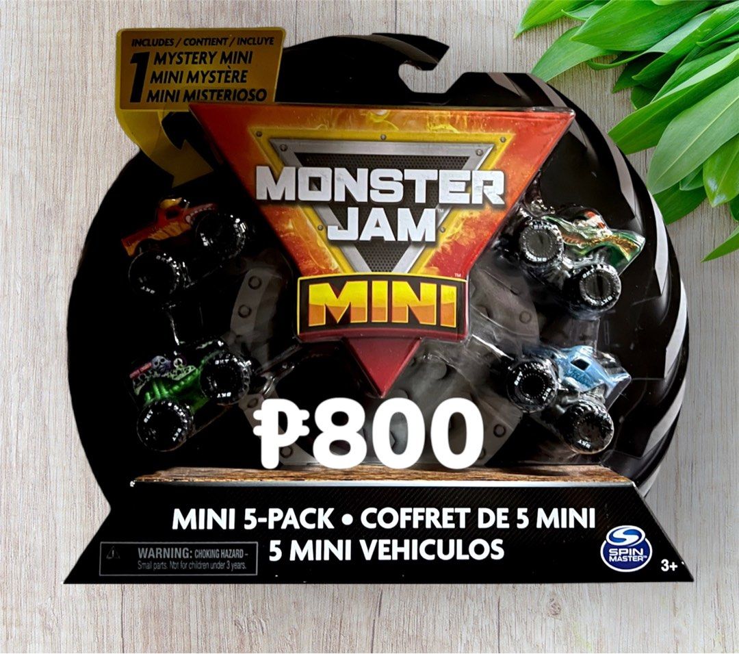 PRE-ORDER: Monster Jam Mini (4pcs + 1 Mystery gift) 1:3, Hobbies & Toys ...