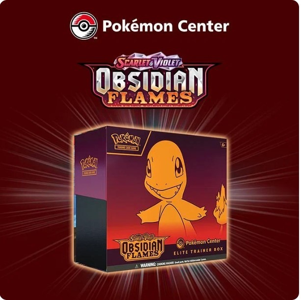 Pre-Order: Pokemon TCG SV03: Obsidian Flames Pokemon Center ETB ...