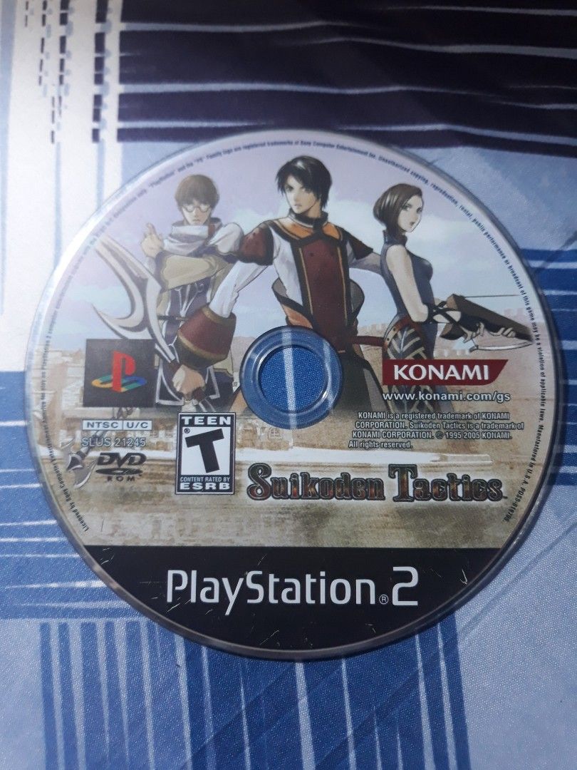 PS2 Suikoden Tactics NTSC-U/C Original Playstation 2 Game, Video Gaming ...