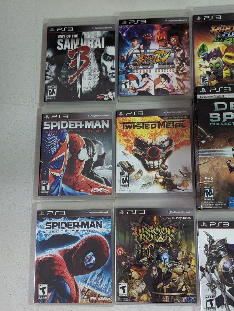 PS3 Game playstation 3 X-Men destiny white knight chronicle dragon's ...