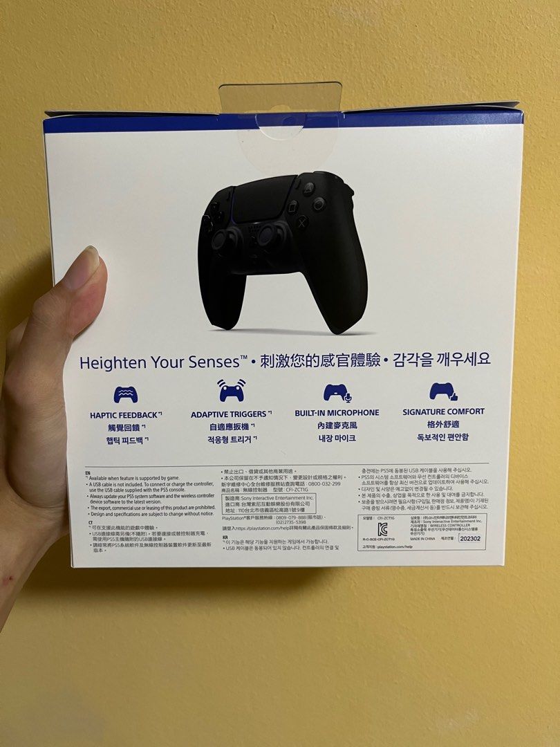 PS5 Dualsense Midnight Black Controller (SG Local Set), Video Gaming ...