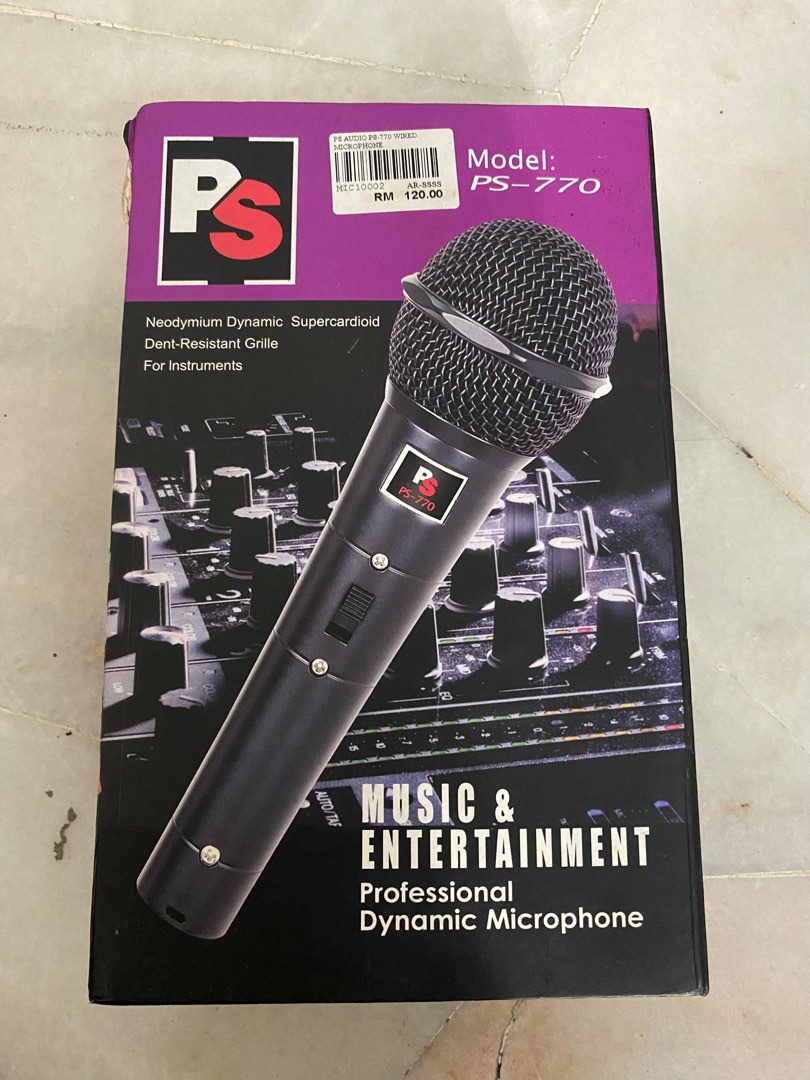 PS Audio PS-770 Wired Mic, Audio, Microphones on Carousell