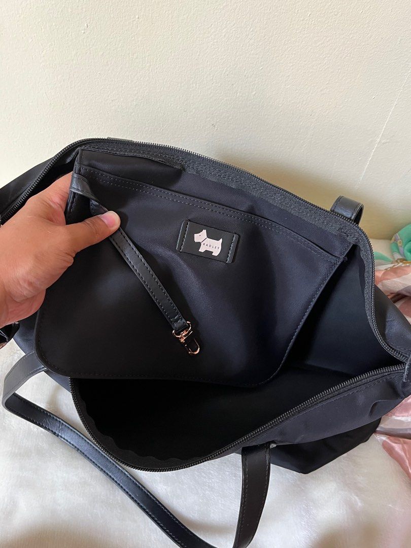 Radley London Black Nylon/Leather Tote Bag on Carousell
