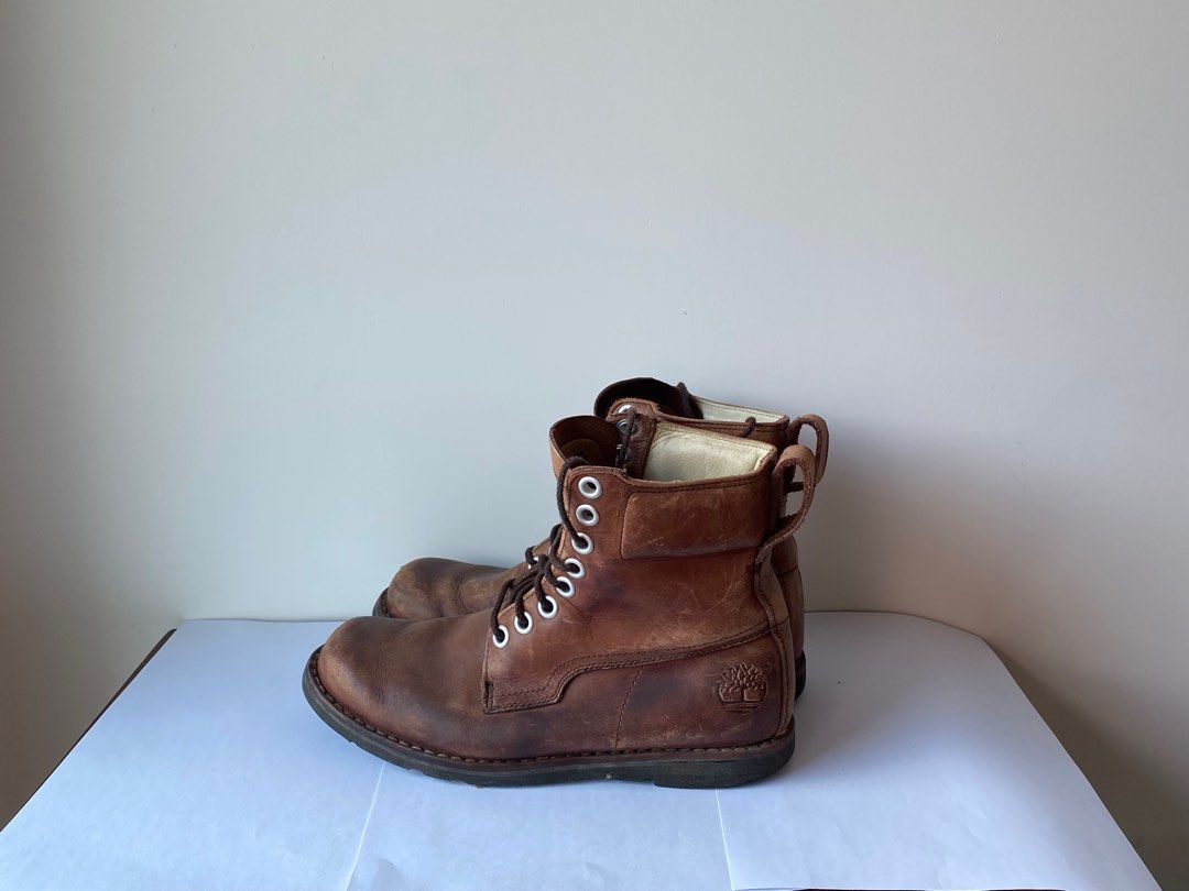 (Rare) Timberland Boots Vintage Touches Genuine Leather, 男裝, 鞋, 靴 ...