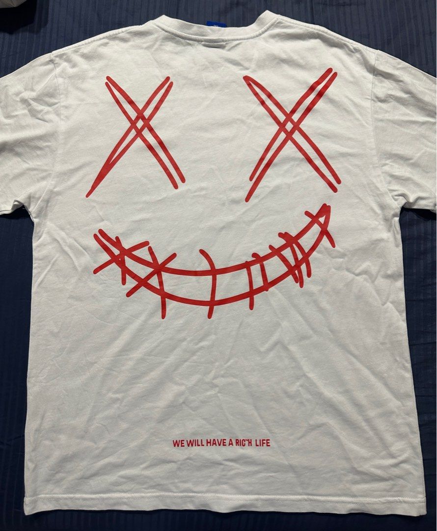 Ricky Is Clown RIC Basic Red Smiley Tee, Men's Fashion, Tops & Sets ...