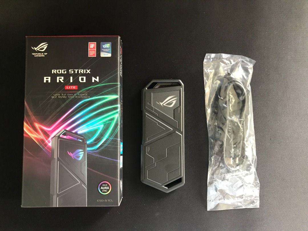 ROG Strix Arion Lite w/500GB PCIe NVMe M.2 SSD, Computers & Tech, Parts ...