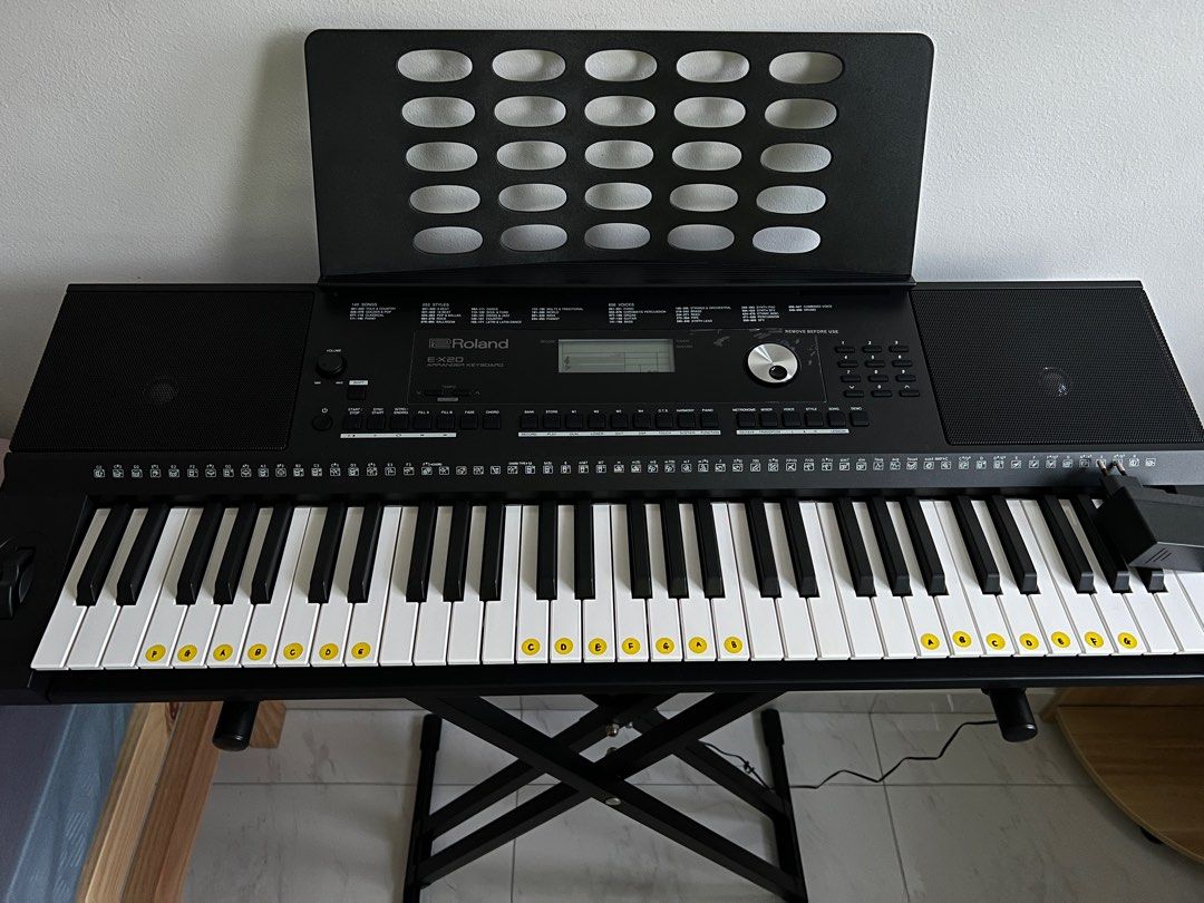 ROLAND EX20 Arranger keyboard W/stand & bench, Hobbies & Toys, Music ...