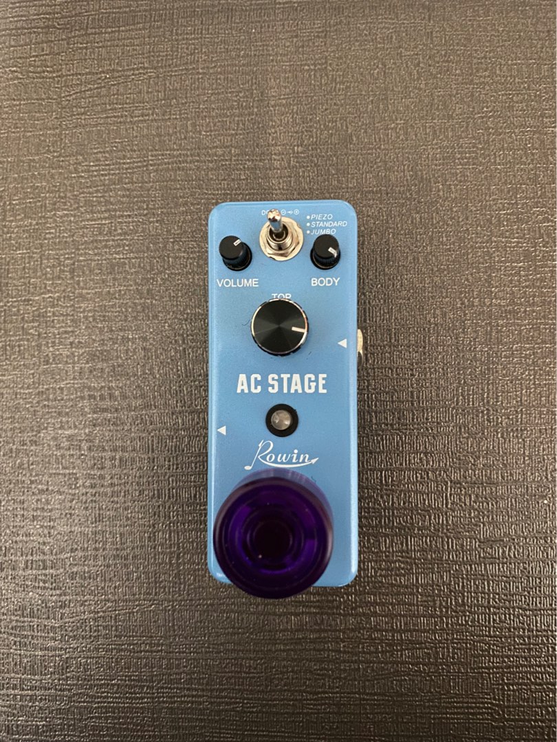 Rowin AC Stage acoustic guitar simulator pedal, Hobbies & Toys, Music ...