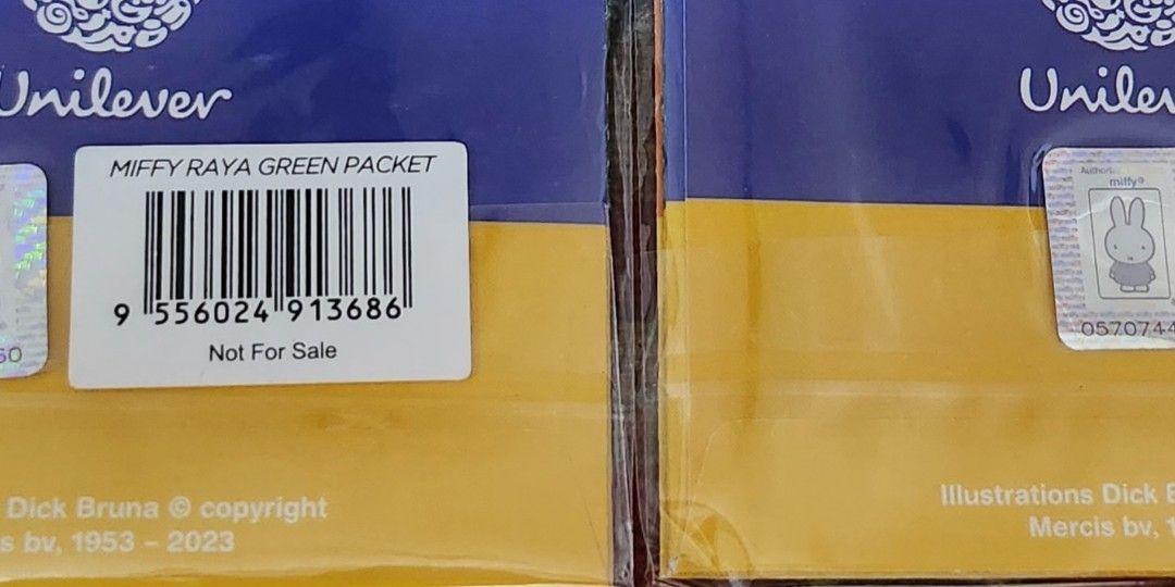 Sampul raya Unilever Miffy, Hobbies & Toys, Collectibles & Memorabilia ...