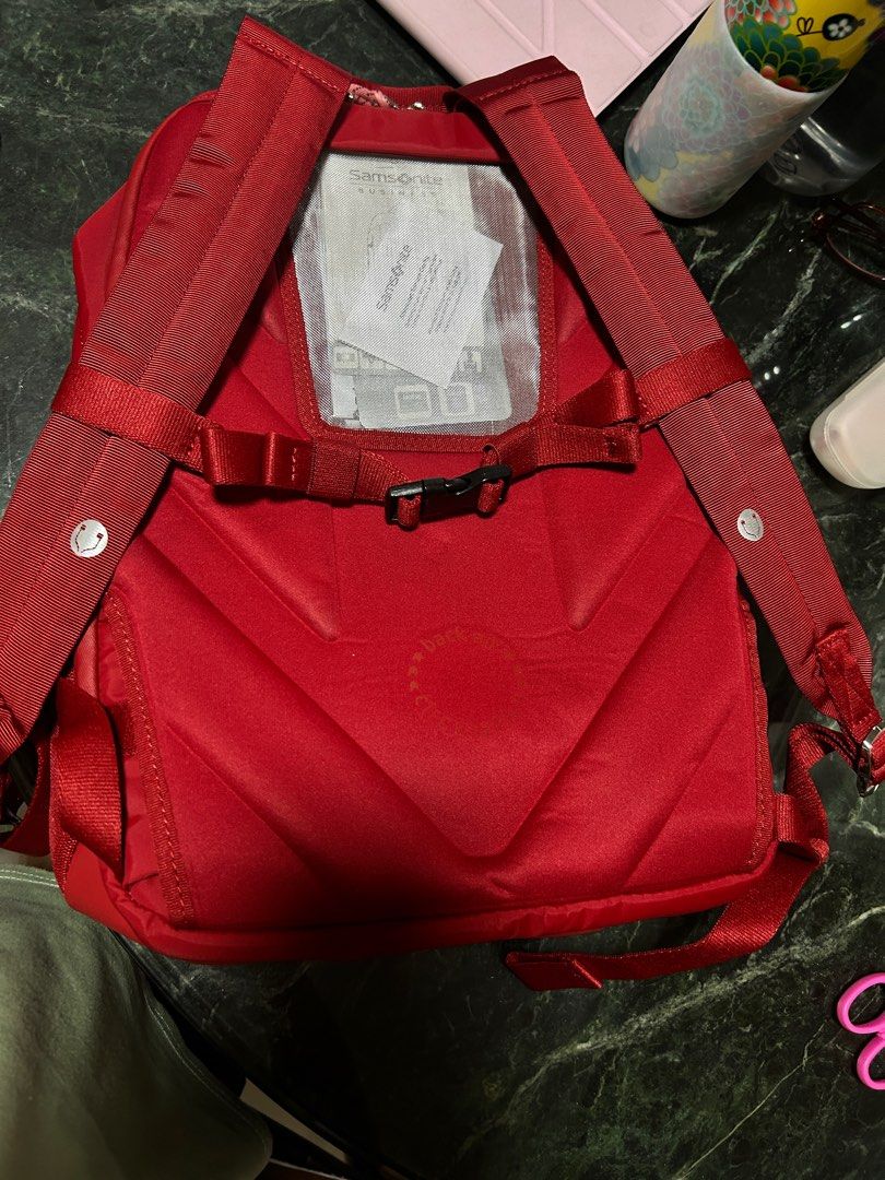 Samsonite Red back pack, Men's Fashion, Bags, Backpacks on Carousell