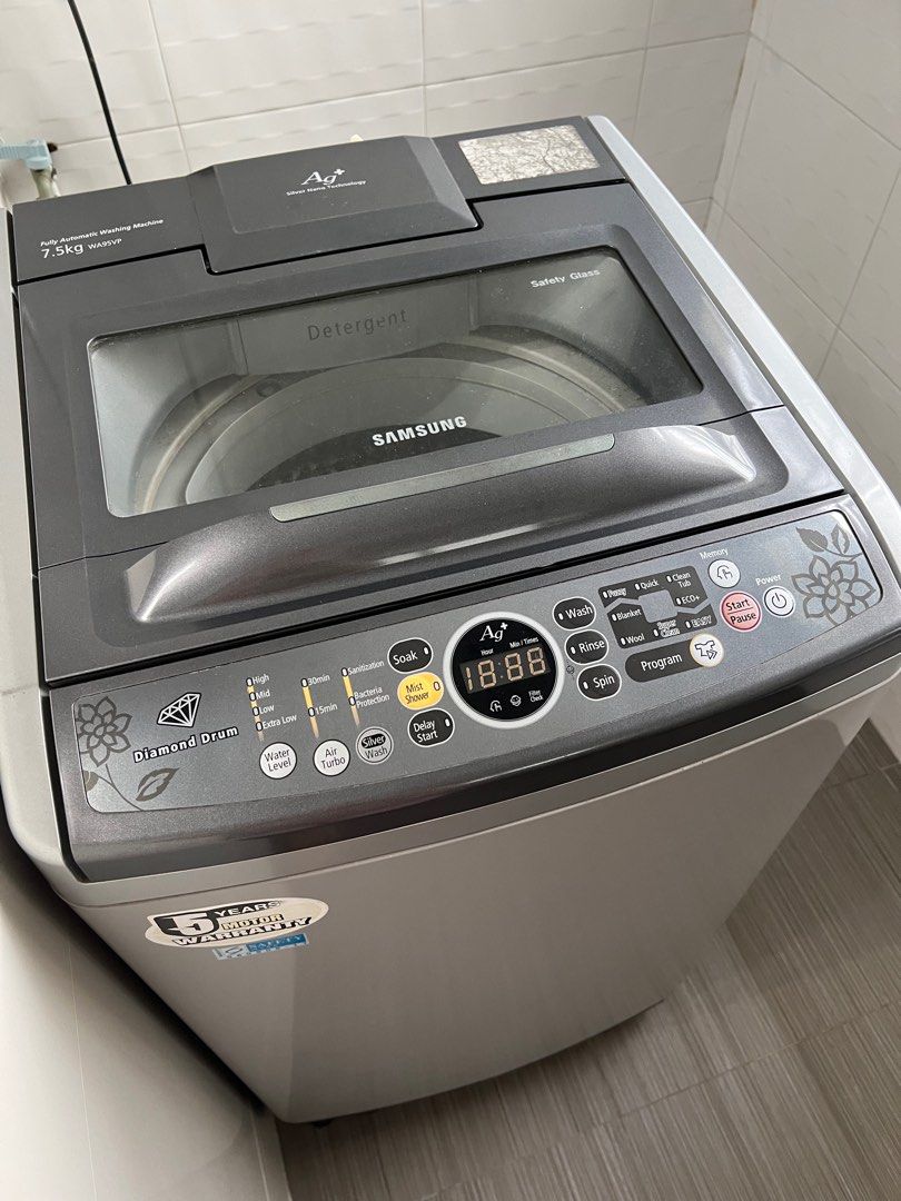Samsung Top Load Washing Machine 7.5kg, TV & Home Appliances, Washing ...