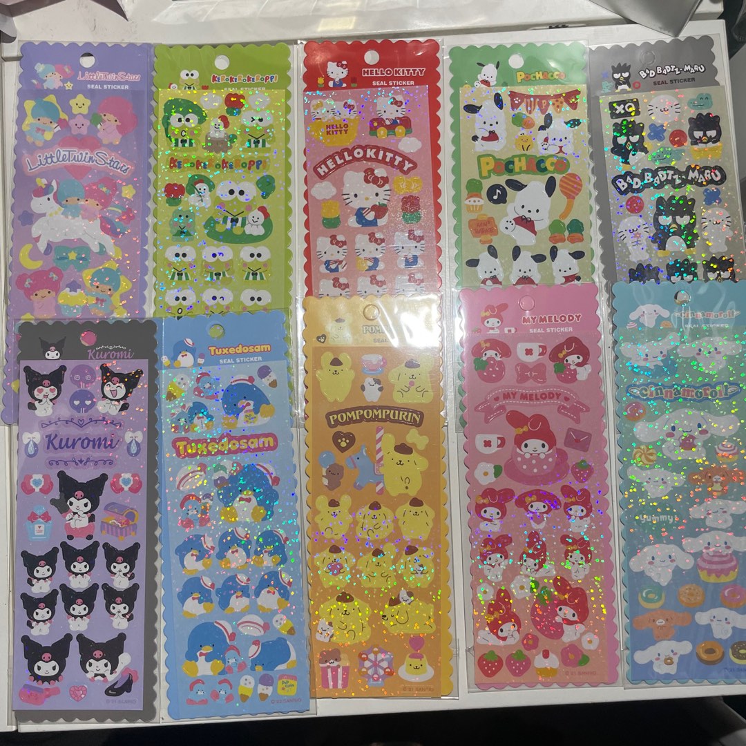 Sanrio character sticker sheets, Hobbies & Toys, Stationery & Craft ...
