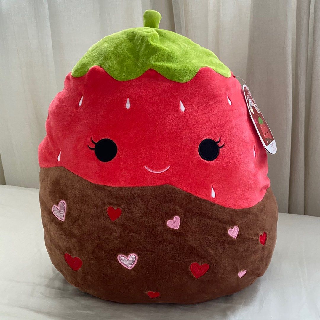 Scarlet the Chocolate Dipped Strawberry 16" Squishmallow x Valentine's ...