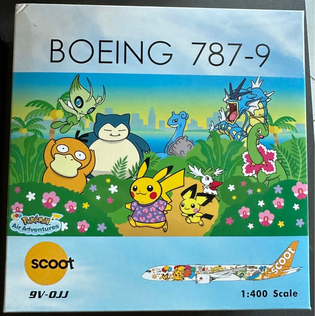 Scoot Pokemon Livery Boeing 787-9, Hobbies & Toys, Toys & Games on ...