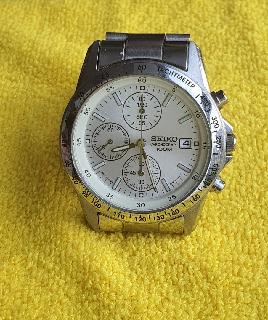 SEIKO CHRONOGRAPH 100M MADE IN JAPAN., Men's Fashion, Watches ...