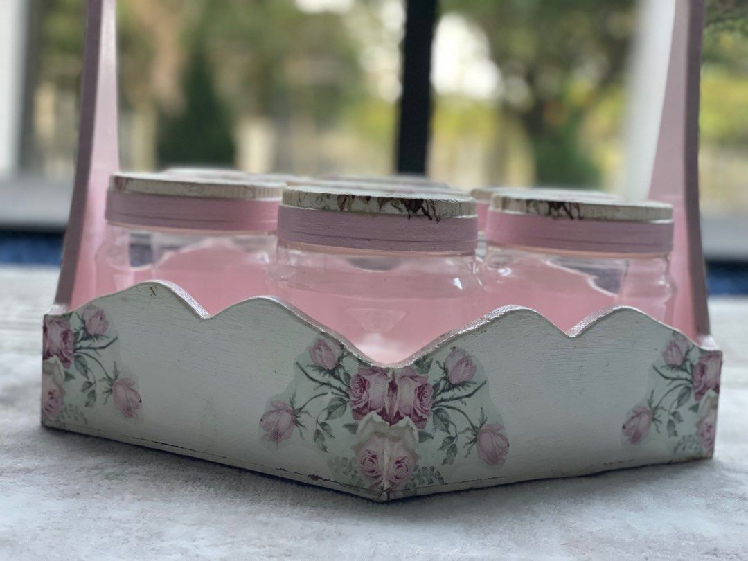 Set Bekas Kuih Raya Handmade + Dulang & Bekas Tissue Handmade in Soft ...