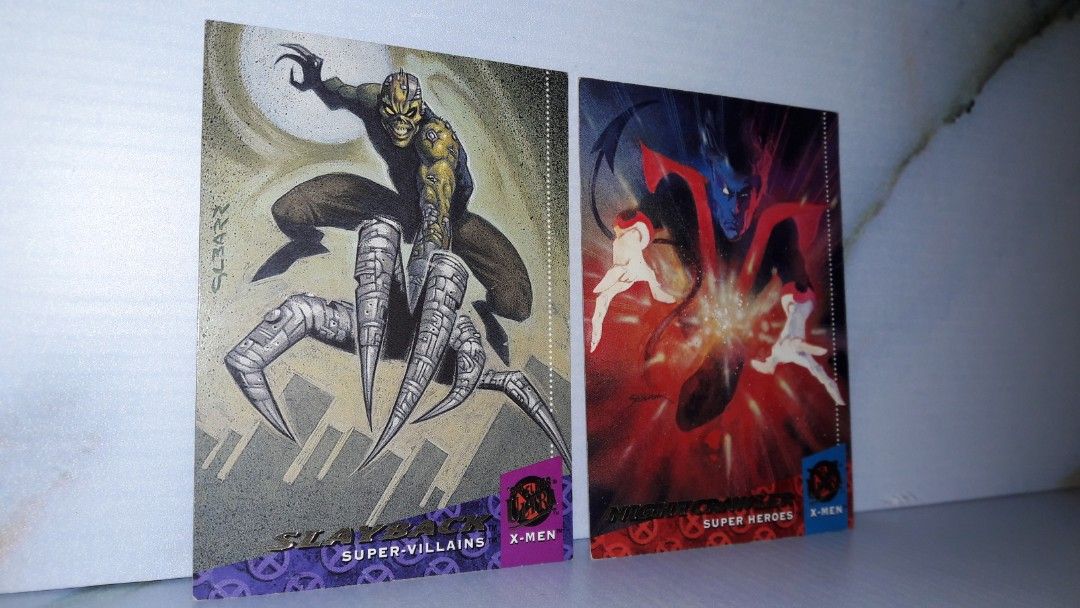 (SET OF 2) MARVEL COMICS CARD MUTANT POWER PROFILE NIGHTCRAWLER DAN ...