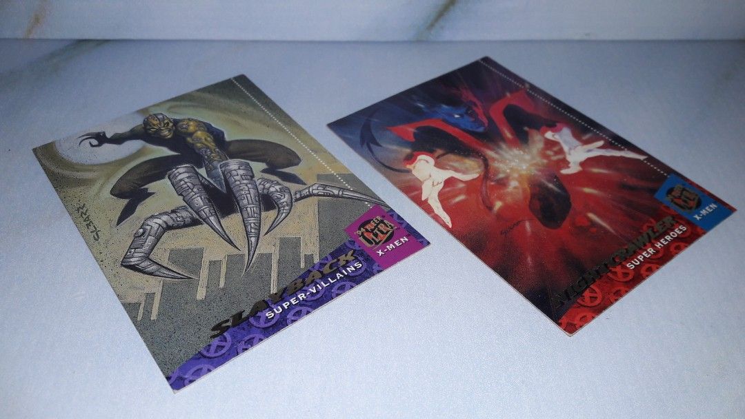 (SET OF 2) MARVEL COMICS CARD MUTANT POWER PROFILE NIGHTCRAWLER DAN ...