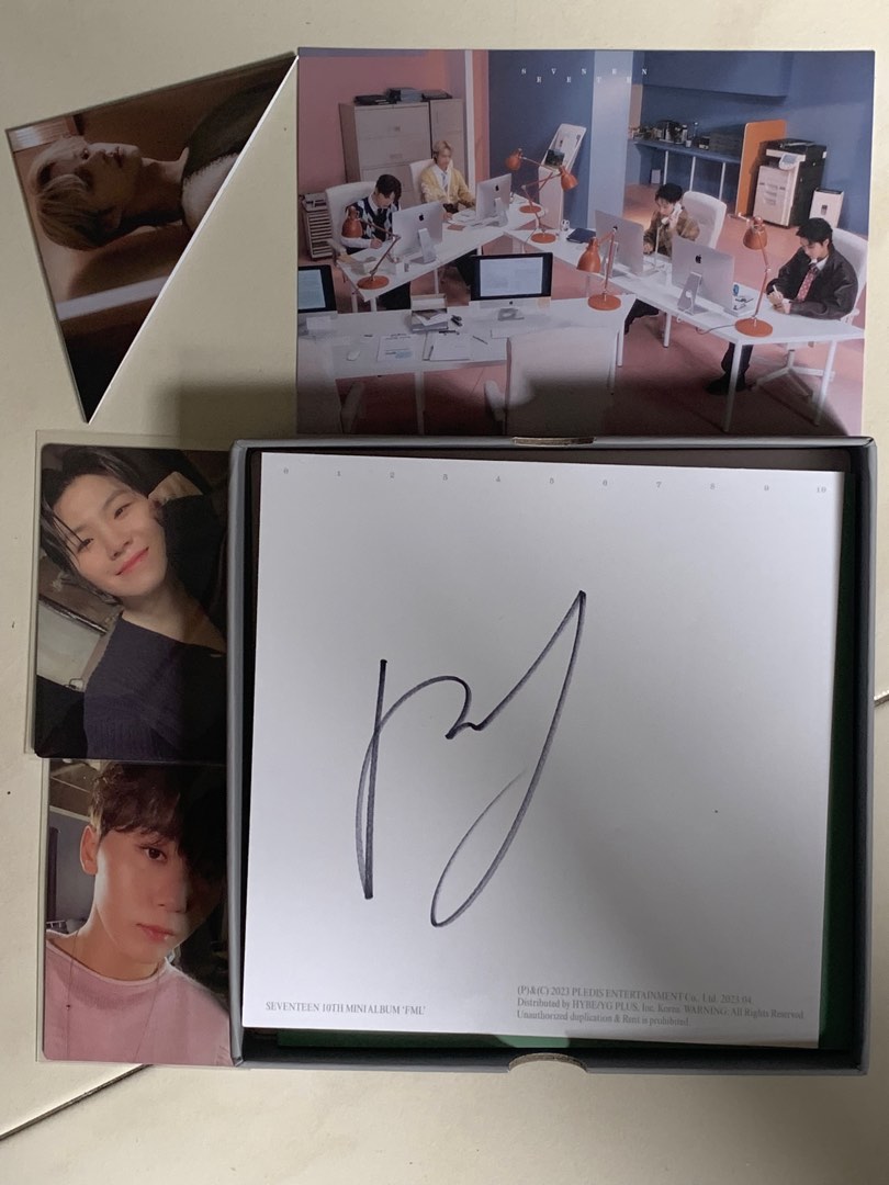 SEVENTEEN FML SIGNED DK, Hobbies & Toys, Memorabilia & Collectibles, K-Wave on Carousell