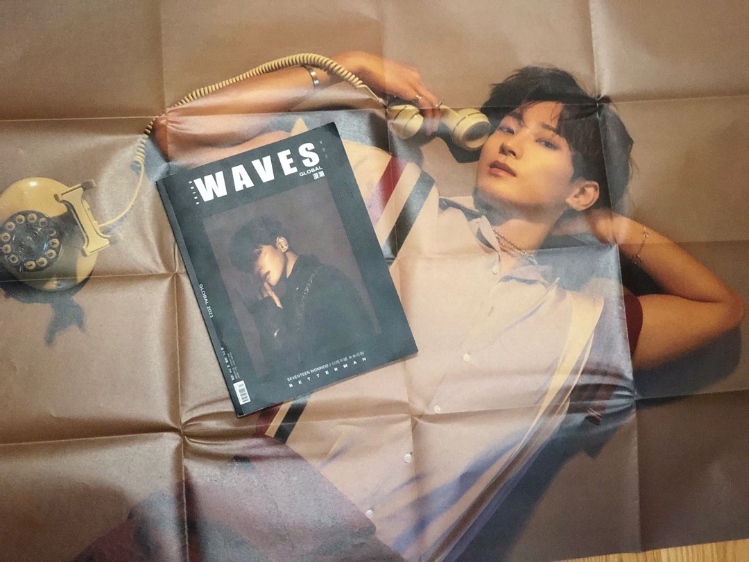 SEVENTEEN WONWOO Waves Official Magazine, Hobbies & Toys, Memorabilia ...
