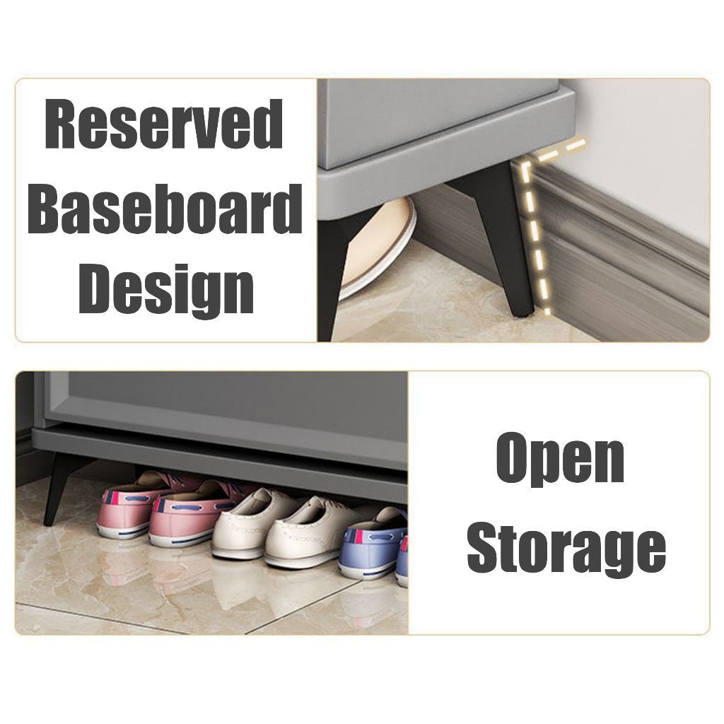 Shoe Cabinet Avocado Grey Slim Shoe Rack, Furniture & Home Living ...