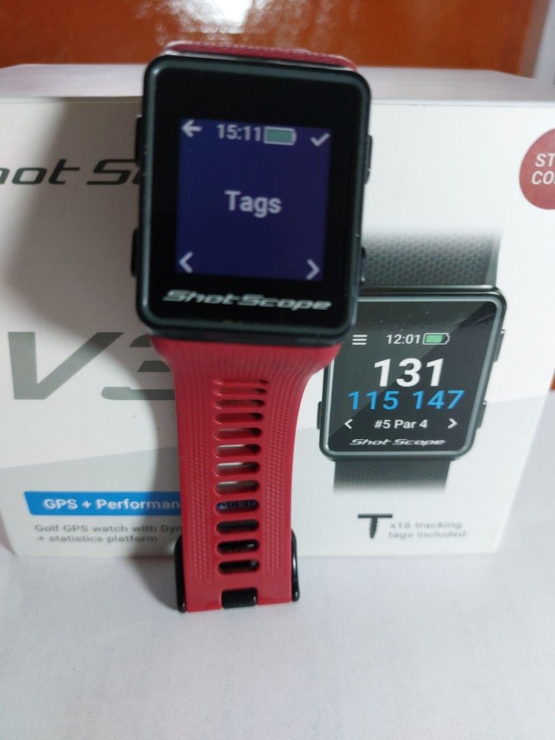 Shotscope V3 GPS Golf Watch, Sports Equipment, Sports & Games, Golf on ...