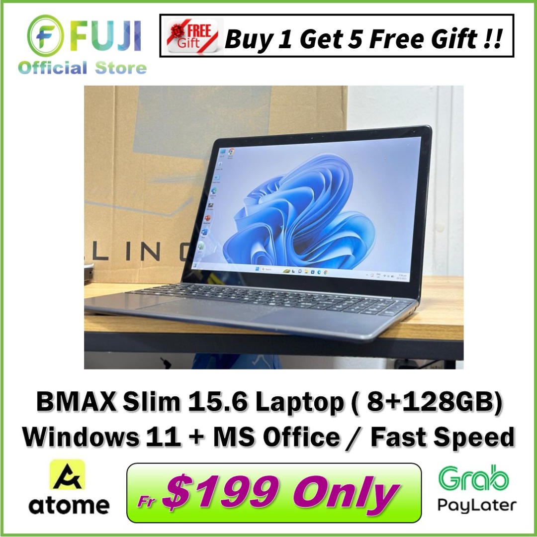 Slim 15.6 Inch SSD Laptop - Like New Condition - 128GB SSD + 8GB RAM ...