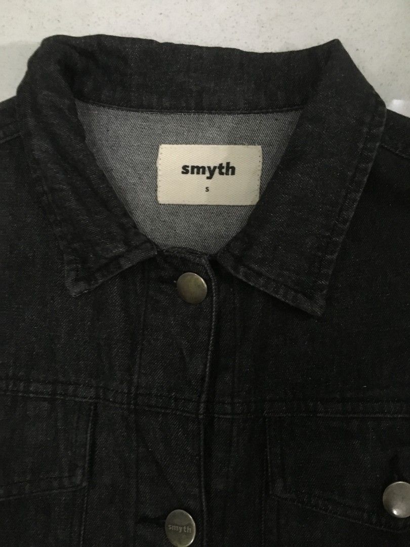 Smyth Denim Jacket Black on Carousell