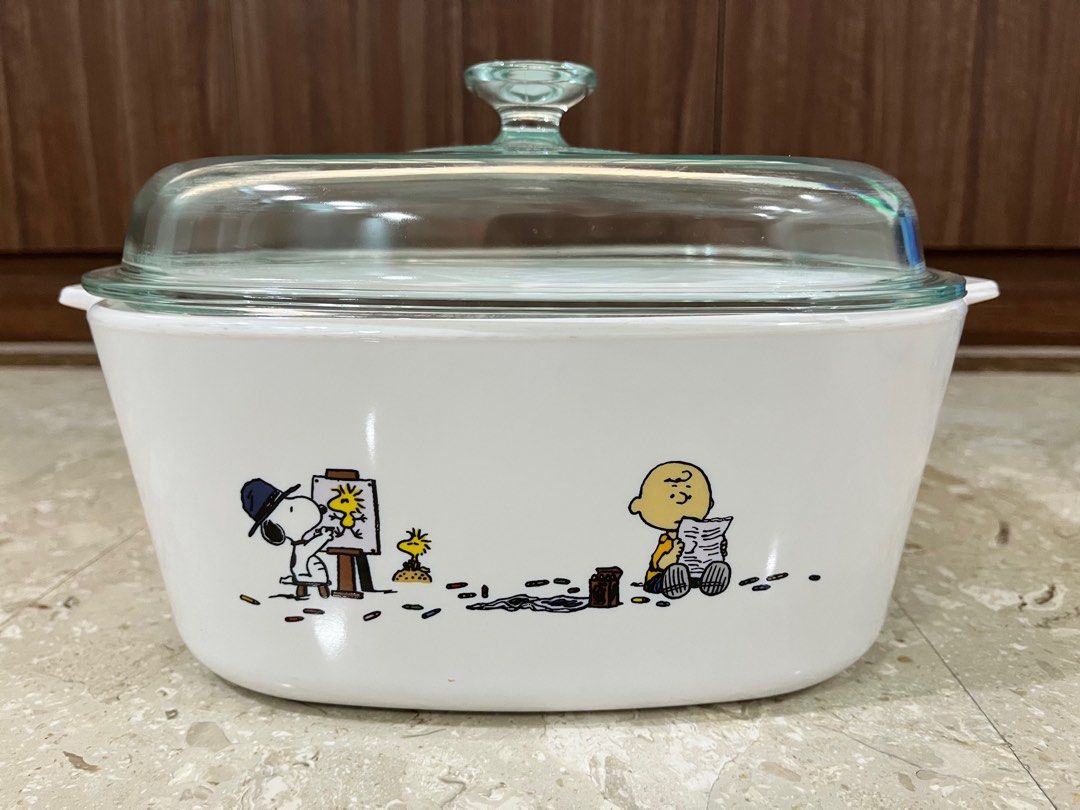 Snoopy Corningware 5 Litre Covered Casserole, Furniture & Home Living ...