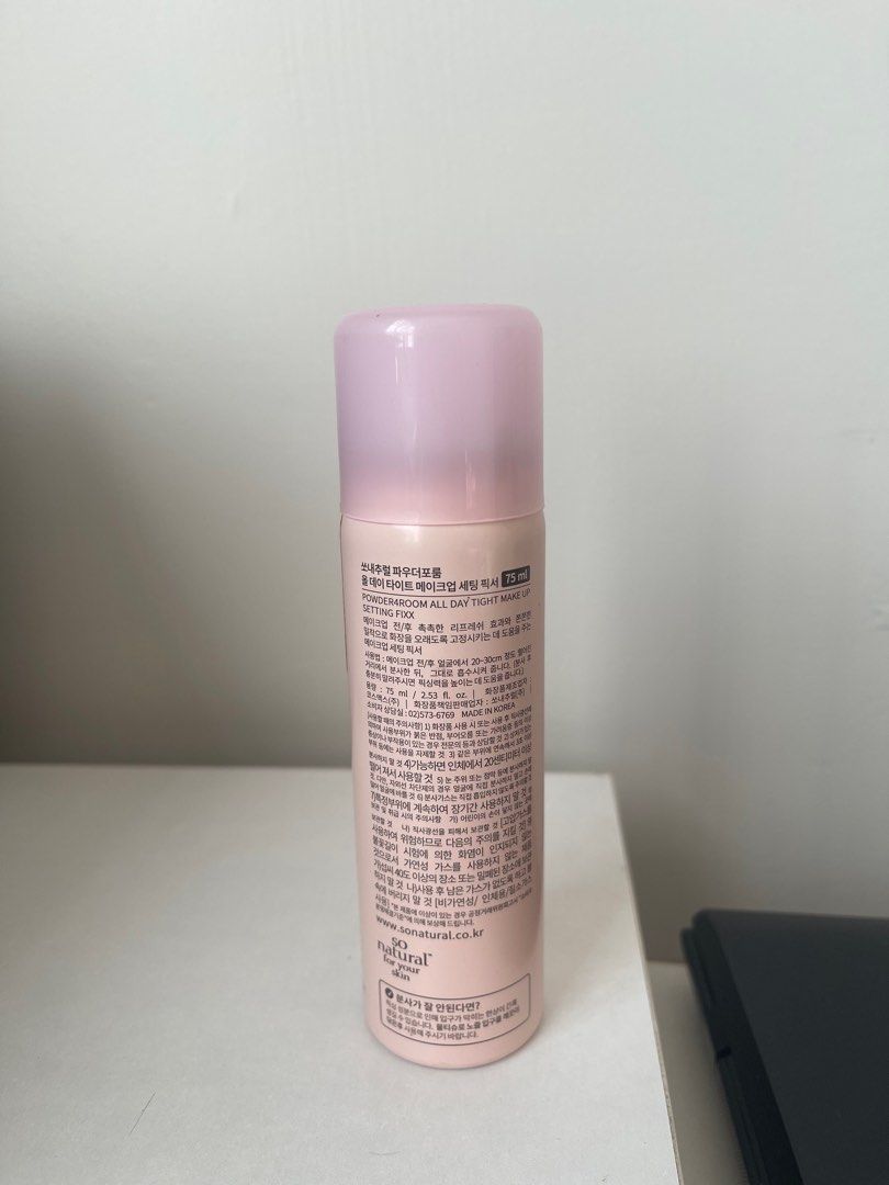 So Natural All Day Tight Makeup Setting Fixx Spray on Carousell