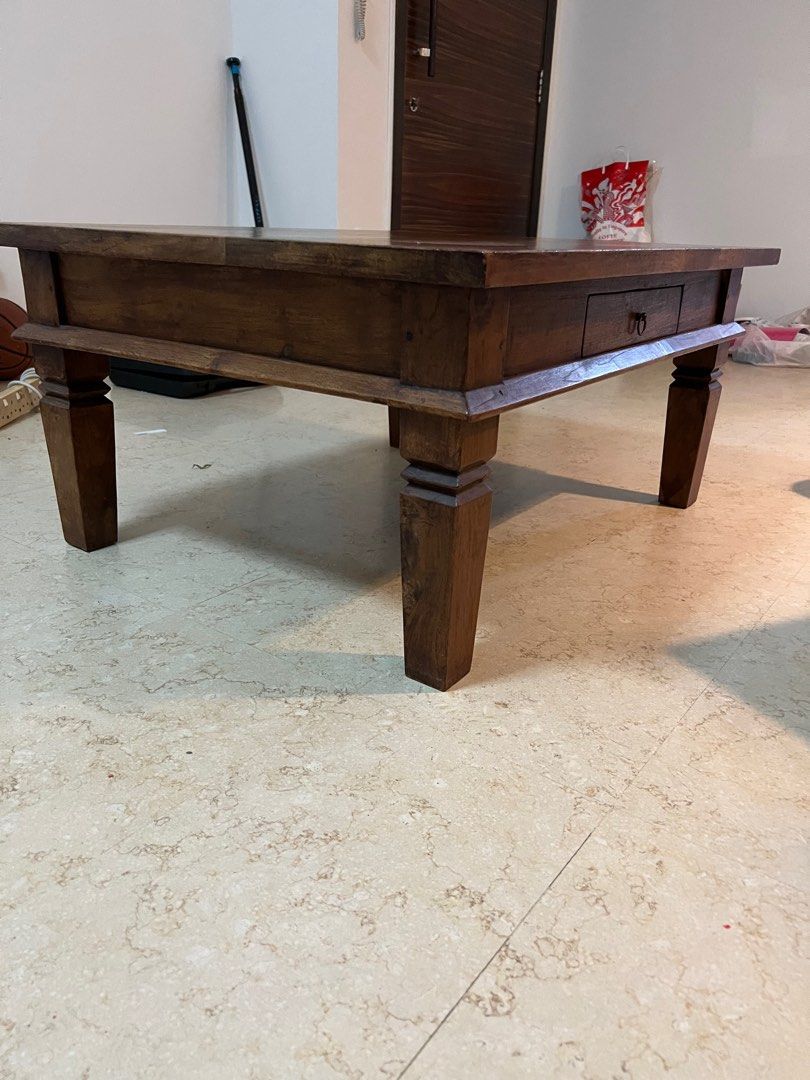 Solid Wood Centre Table, Furniture & Home Living, Furniture, Tables ...