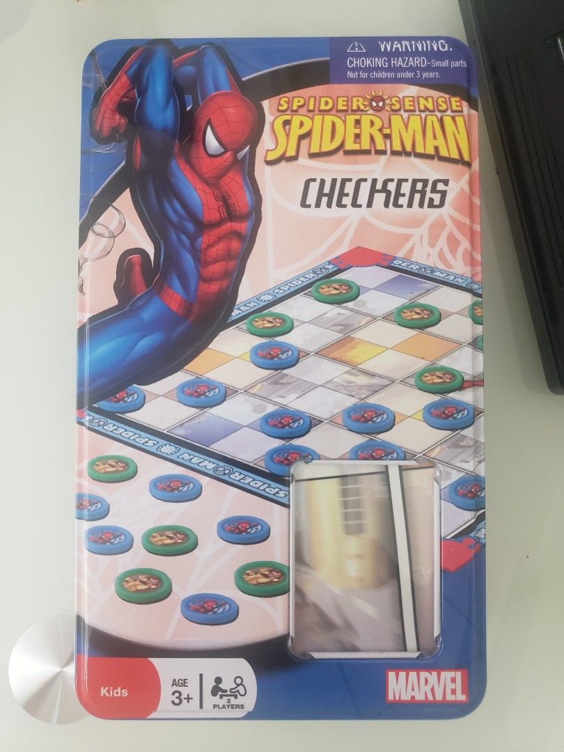 Spider Sense Spider-Man Checkers, 興趣及遊戲, 玩具 & 遊戲類 - Carousell