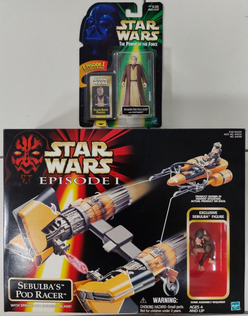 STARWARS EP1 - SEBULBA'S POD RACER & FIGURINE, Hobbies & Toys, Toys ...
