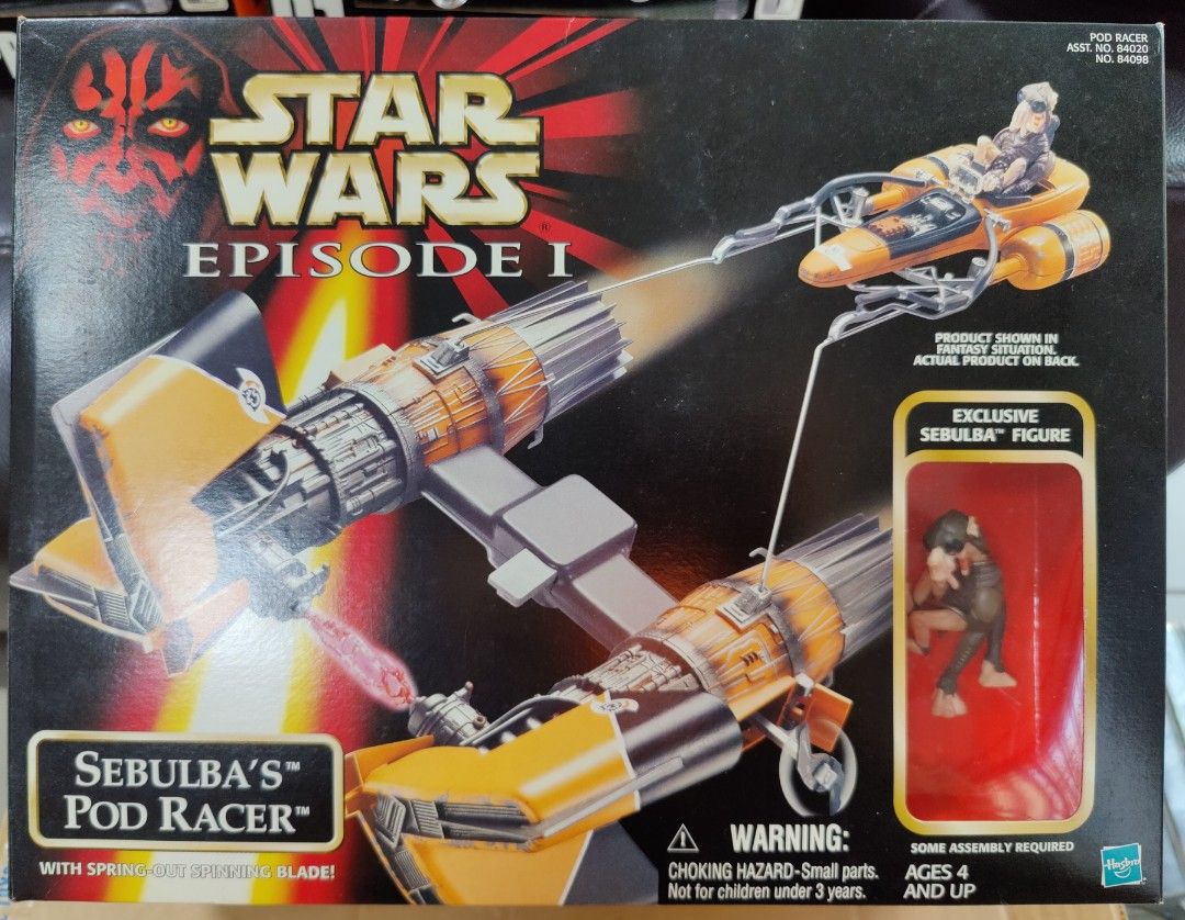 STARWARS EP1 - SEBULBA'S POD RACER & FIGURINE, Hobbies & Toys, Toys ...