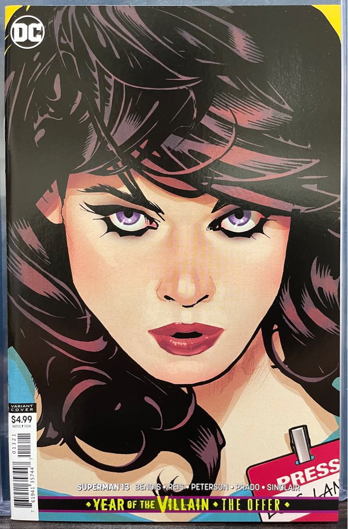 SUPERMAN #13 ( ADAM HUGHES CARD STOCK VARIANT LOIS LANE ) - DC COMICS ...