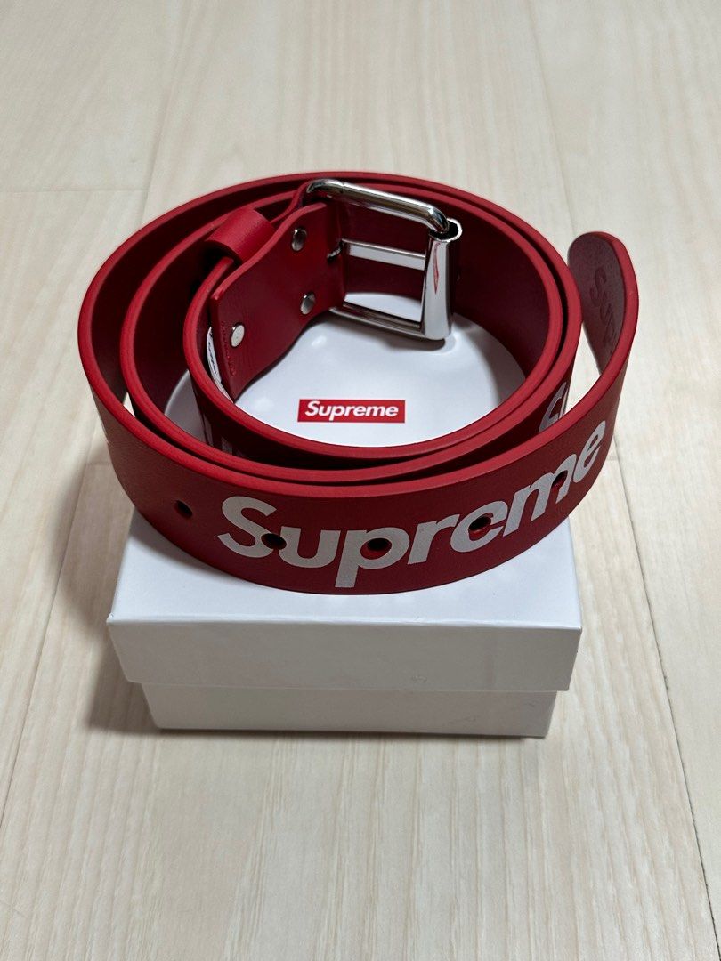 Supreme Leather Belt, Men's Fashion, Watches & Accessories, Belts on ...