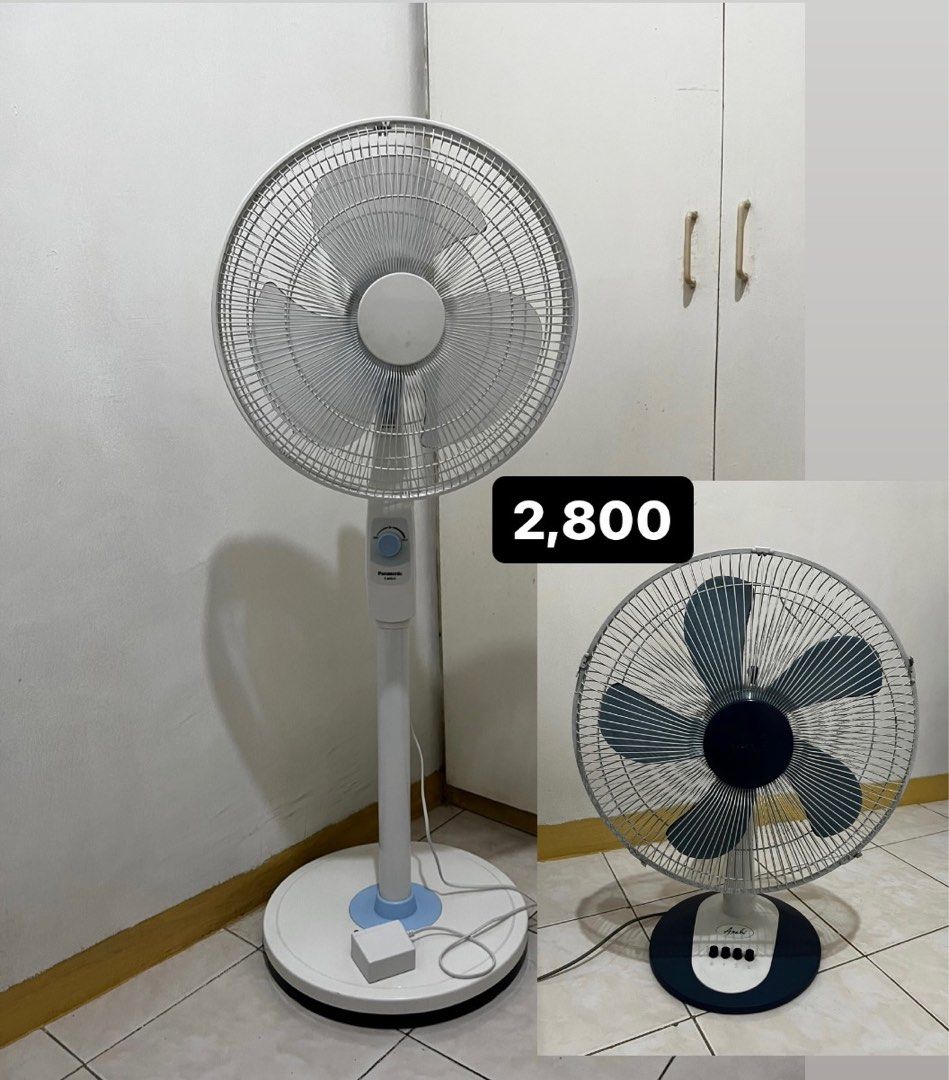 Take Two for 2,800: Panasonic Inverter Stand Fan + Asahi Desk Fan ...